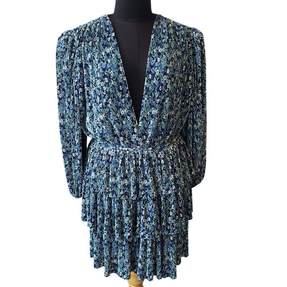 Sabina Musayev | Dresses | Sabina Musayev Suzanne Blue Metallic Long ...